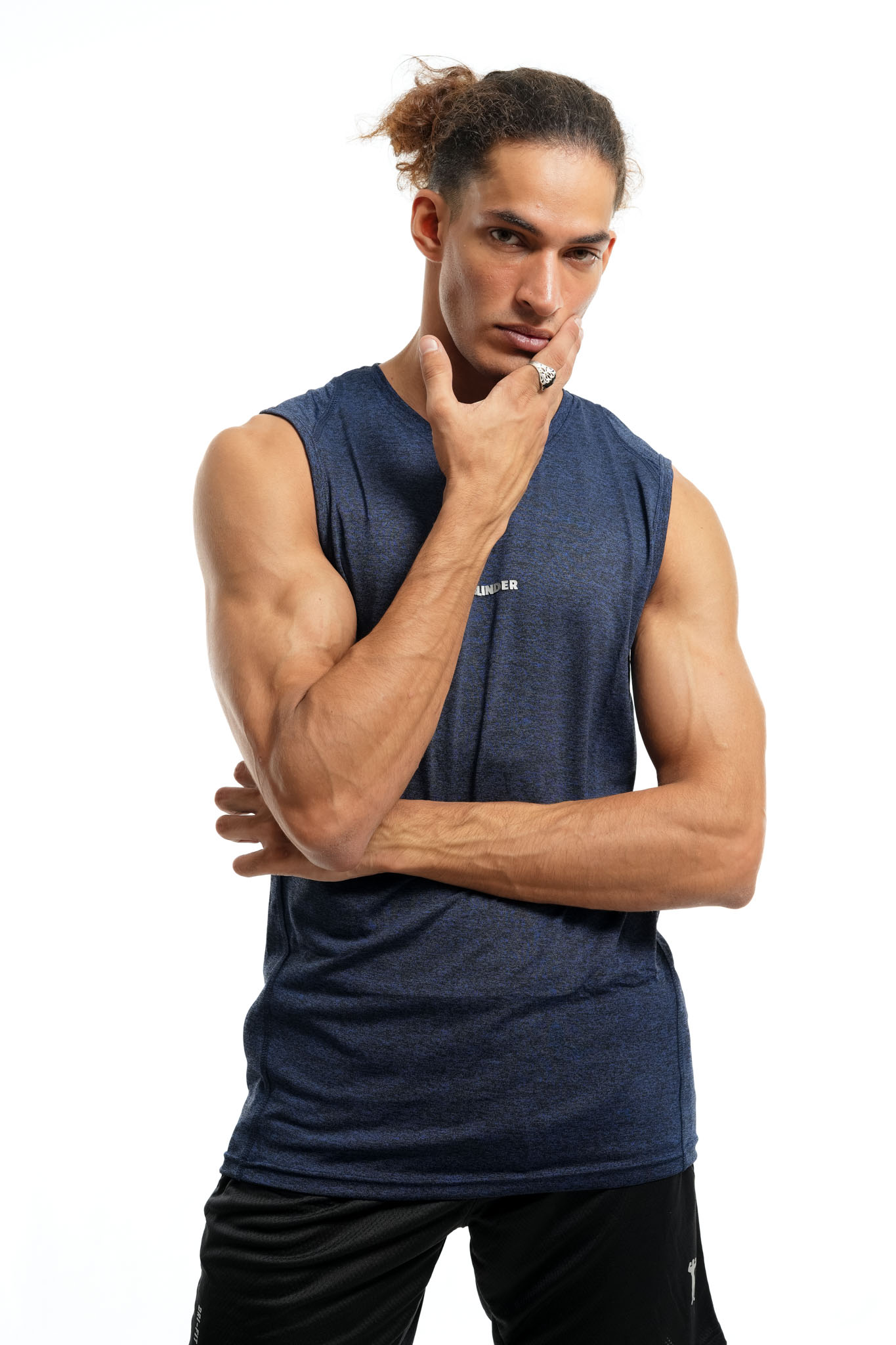 Arm Cut - Dark Blue Melange - BLINDER